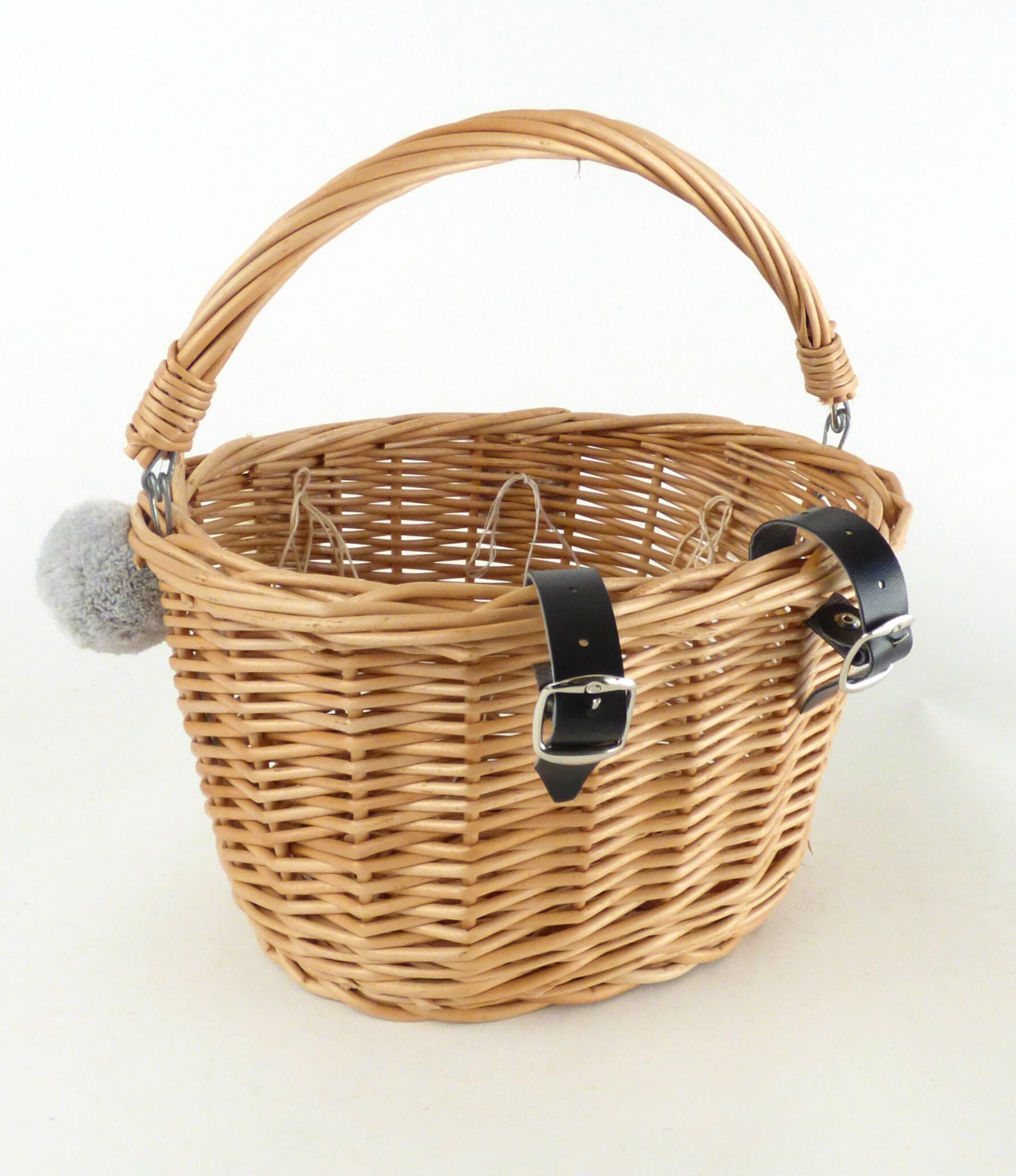 Wiklibox Wicker Bike Basket for Kids in NATURAL Color Mounted - Etsy