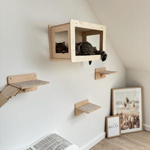 Wiklibox Cat Step for Wall. Cat Steps for the Wall, Cat Stairs. Cat ...