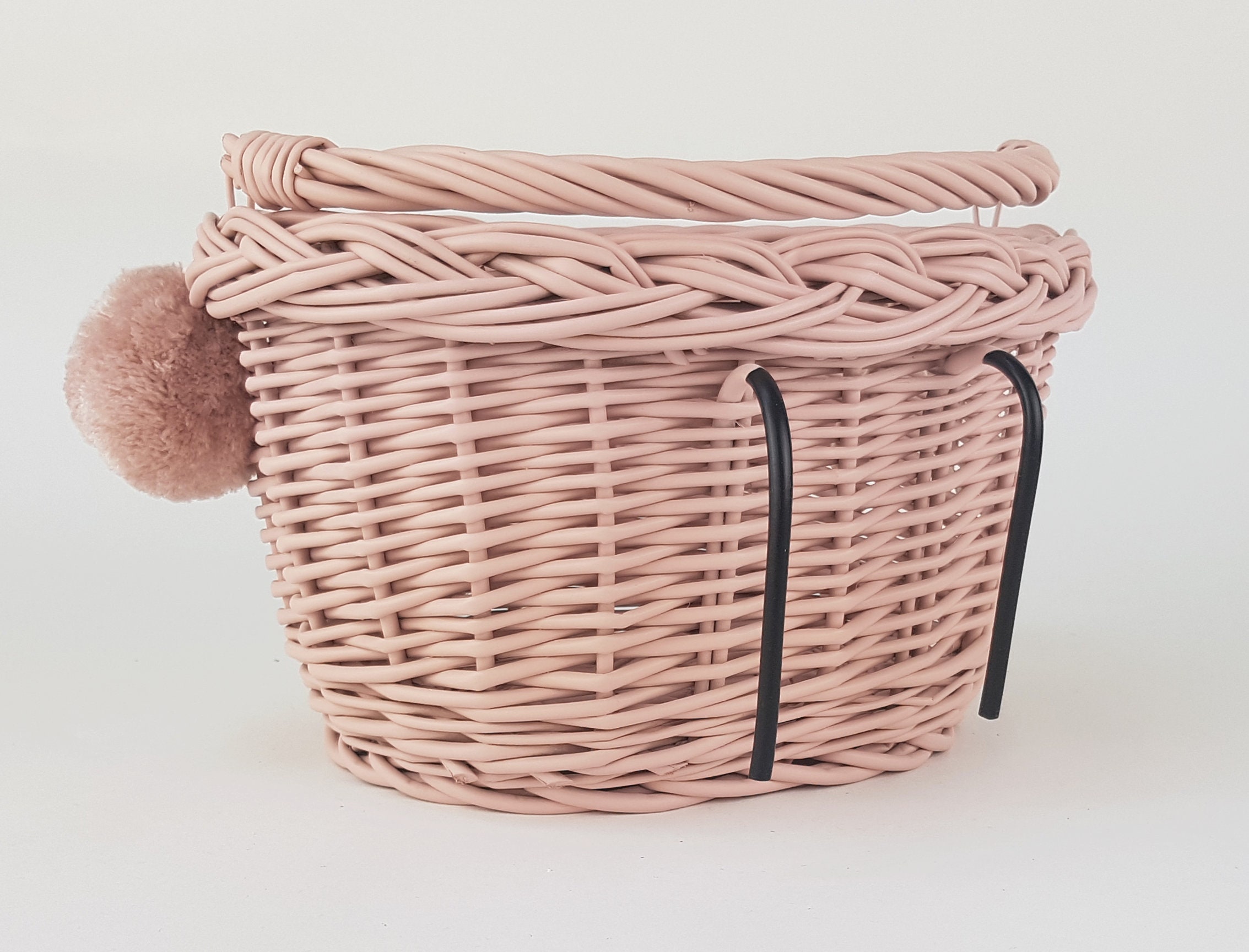 Wiklibox Wicker Bike Basket for Kids Mounted on the Hooks in - Etsy