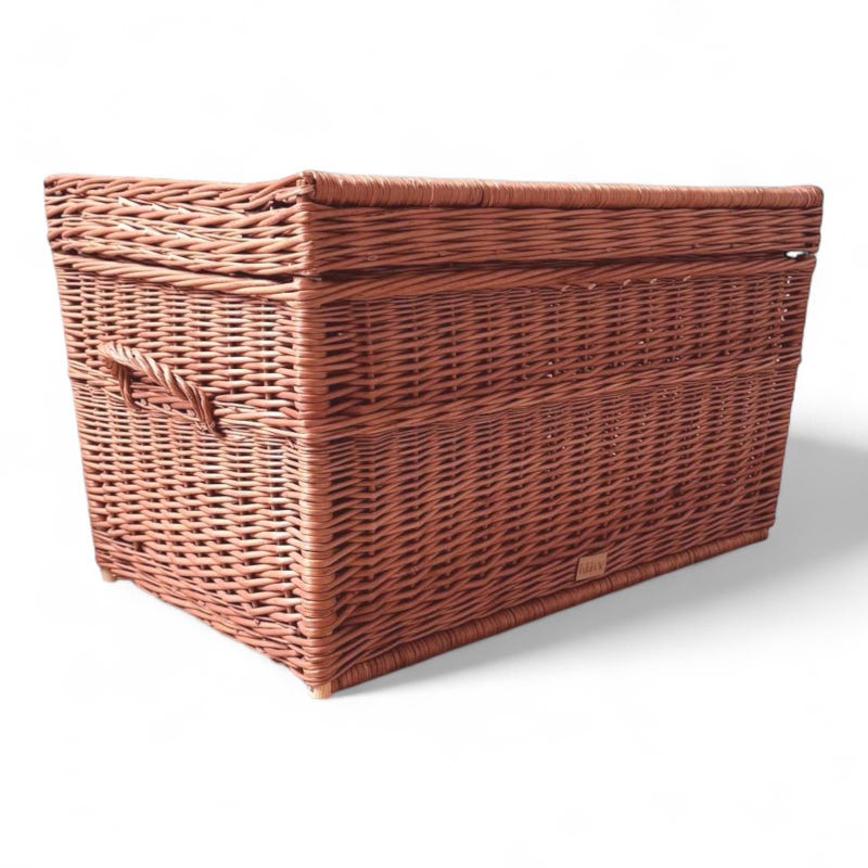 Wicker Blanket Chest - Etsy