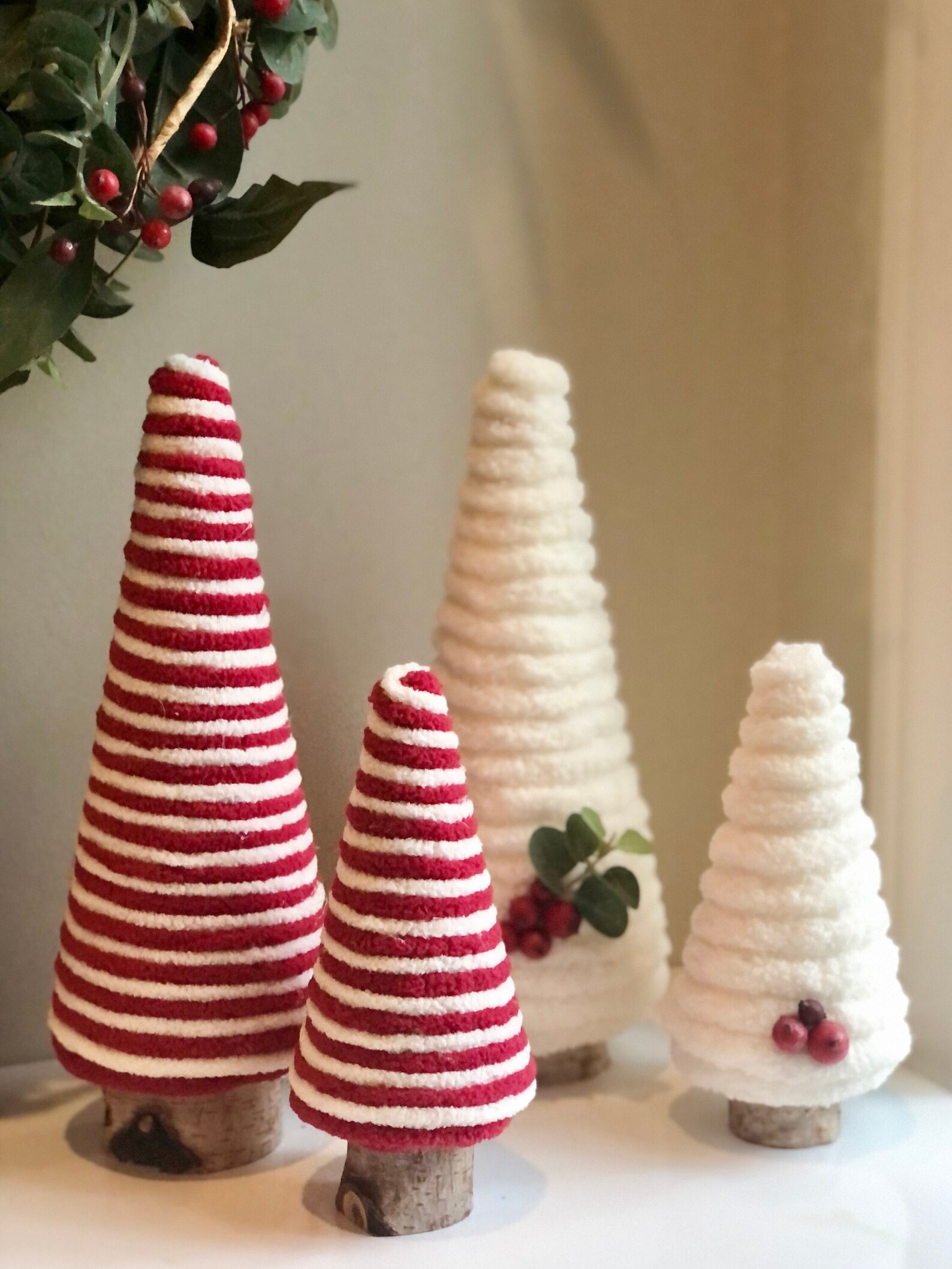 Yarn Tree Farmhouse Home Decor Rustic Mantle Decor Coffee Table Decor ...