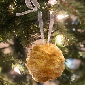 Christmas Tree Ornament Balls - Fluffy Velvet Yarn; Farmhouse Decor ...
