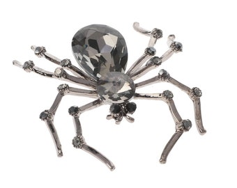 Large Green Spider Brooch, Spider Brooch , Green Spider Jewelry, Spider ...