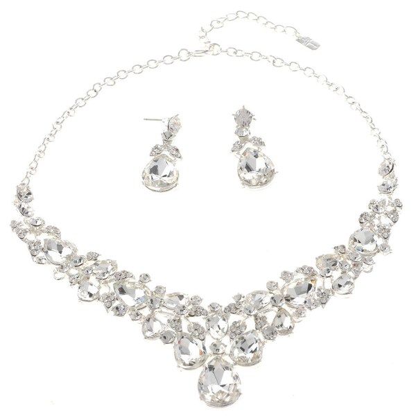 Rhinestone Necklace - Etsy