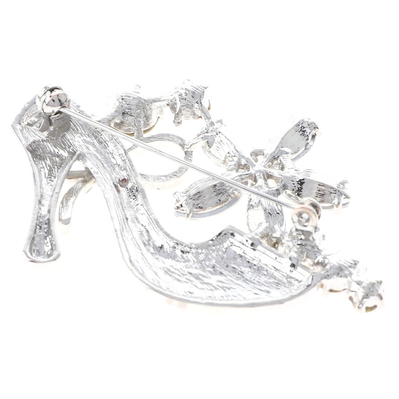 Crystal High Heel Shoe Brooch - Etsy
