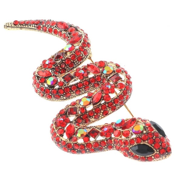 Snake Brooch - Etsy