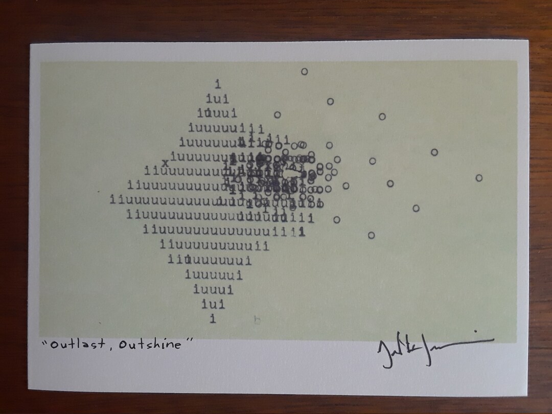 Print- "outlast, Outshine" 2016 by Jeff Harrison - Etsy UK