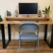 Rustic Computer Desk and Monitor Shelf With INDUSTRIAL LEGS Rustic Desk ...