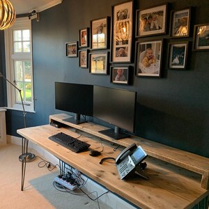 Rustic Desk for Home Office Desk Hairpin Legs Steel Legs Reclaimed Desk ...