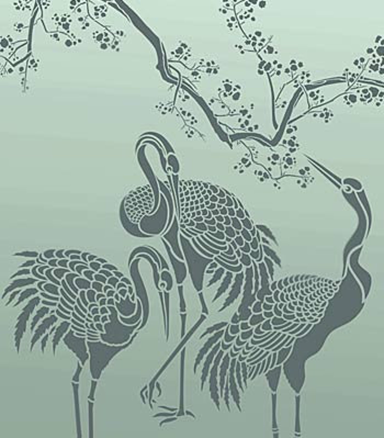 LARGE Crane Stencil © | Etsy