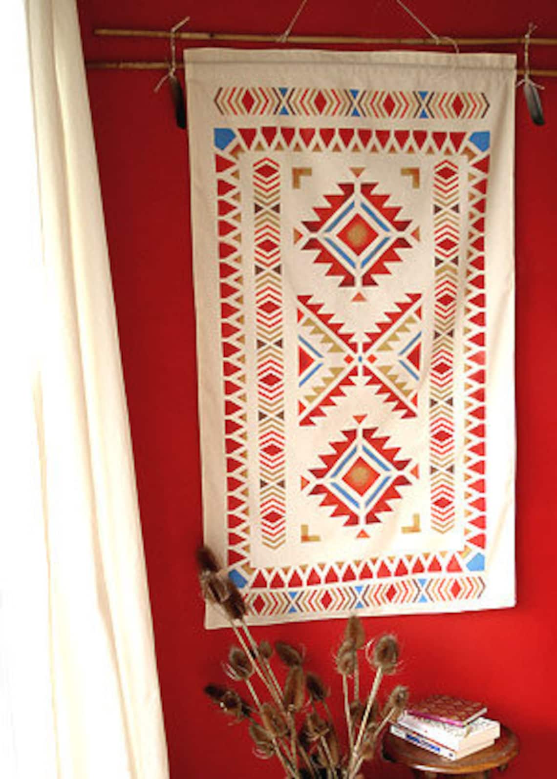 Navajo Chevron Stencil © - Etsy