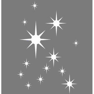 Large Star Cluster Stencil © Etsy