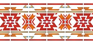 Aztec Border Stencil © - Etsy