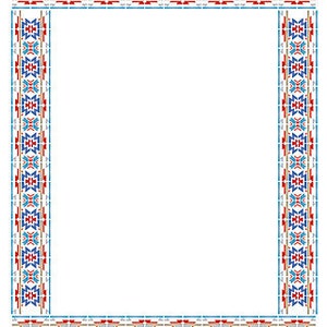 Aztec Border Stencil © - Etsy