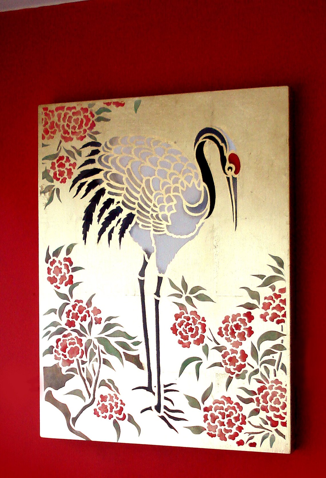 LARGE Crane Stencil © | Etsy