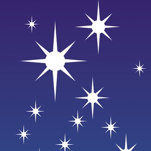 Large Star Cluster Stencil © - Etsy