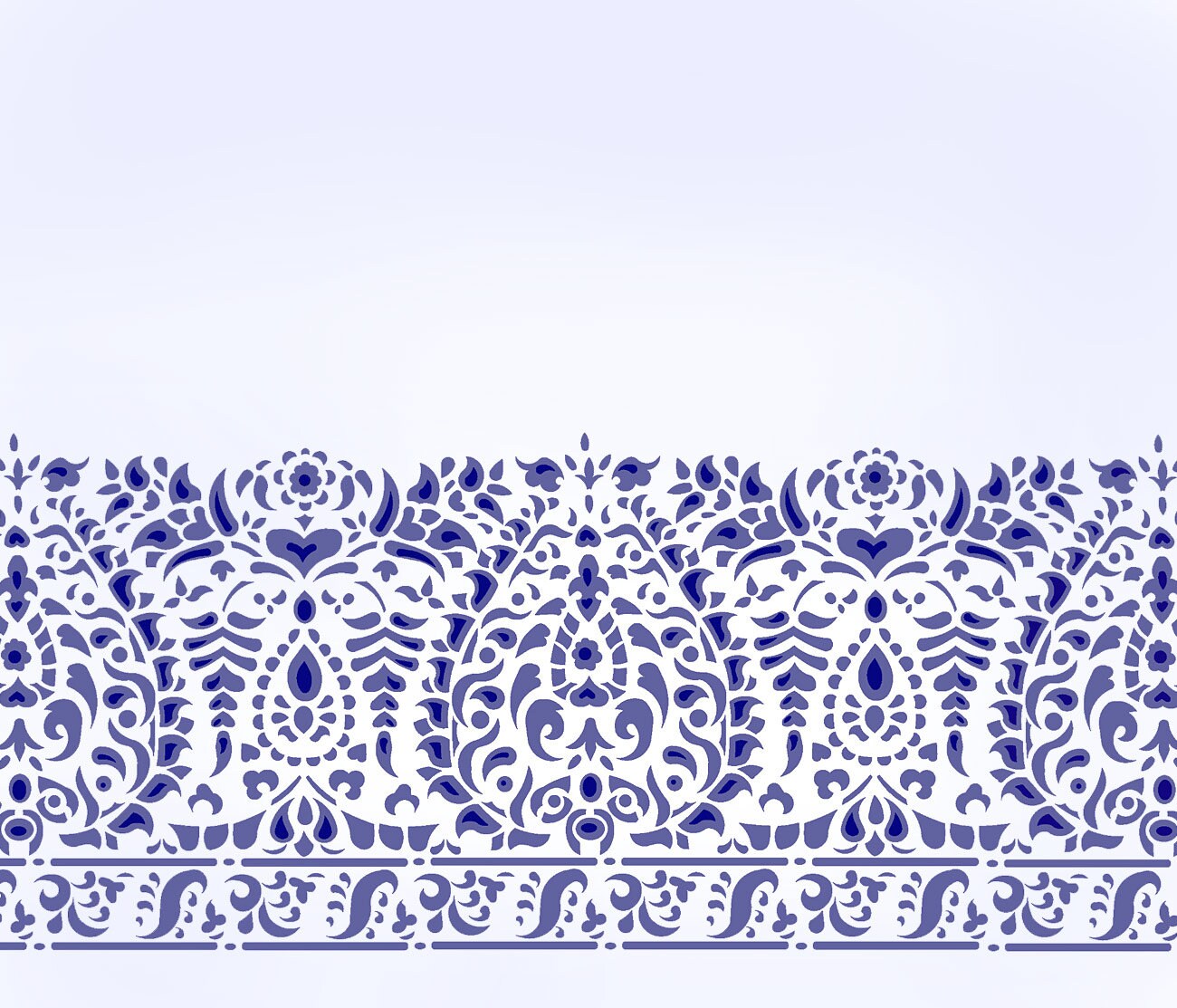 Gujarat Indian Border Stencil © - Etsy