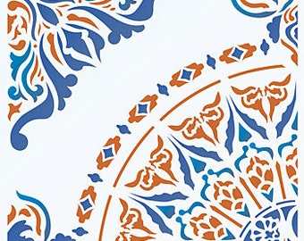 Moroccan Tile Stencil - Etsy
