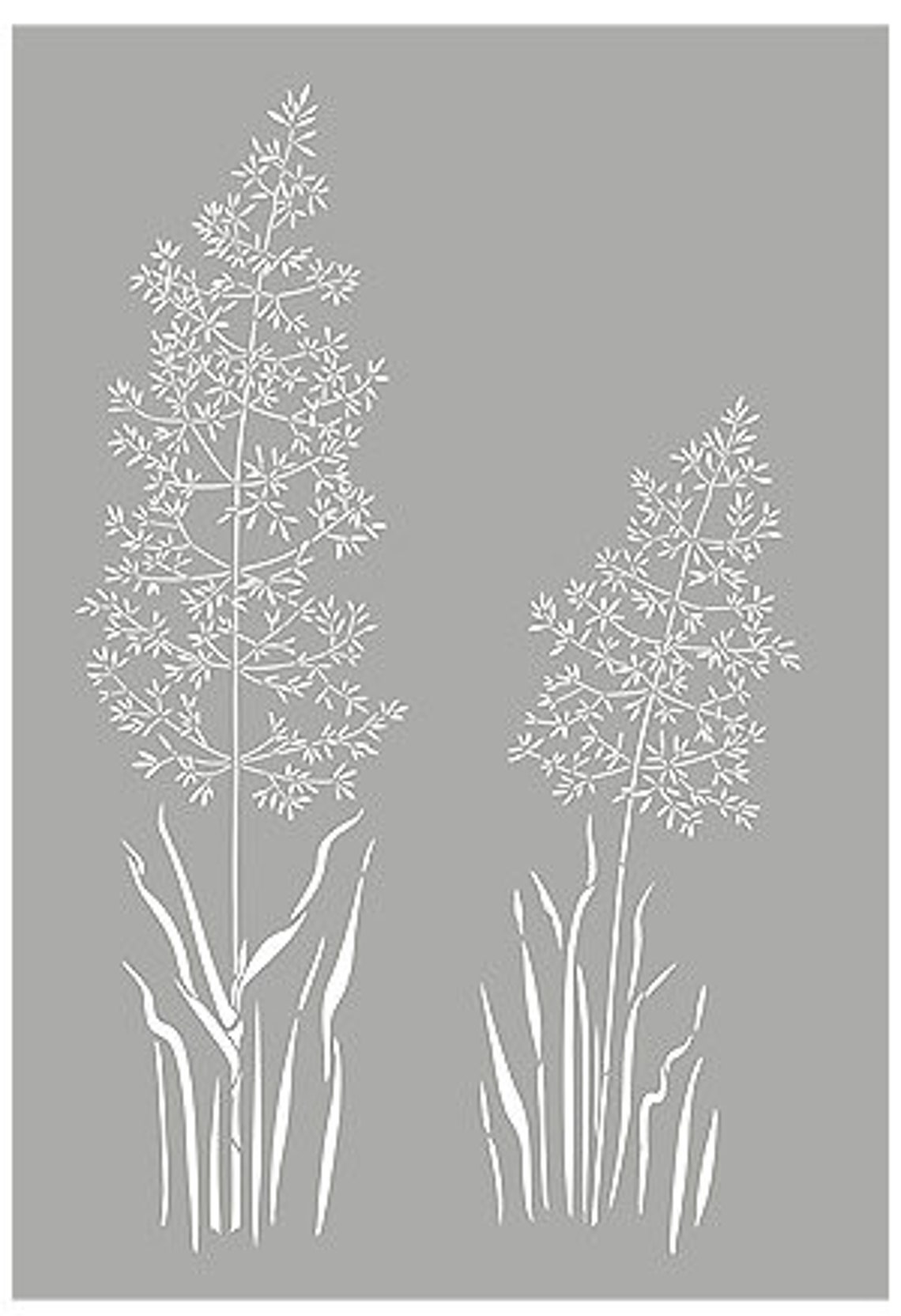 Large Wild Meadow Grass Stencil© - Etsy