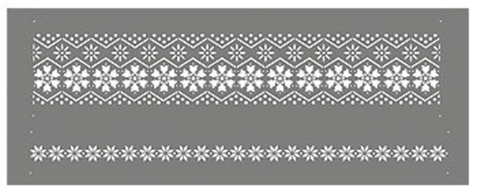 Nordic Border Stencil © - Etsy