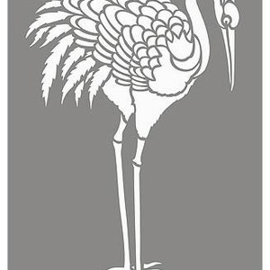 LARGE Crane Stencil © - Etsy