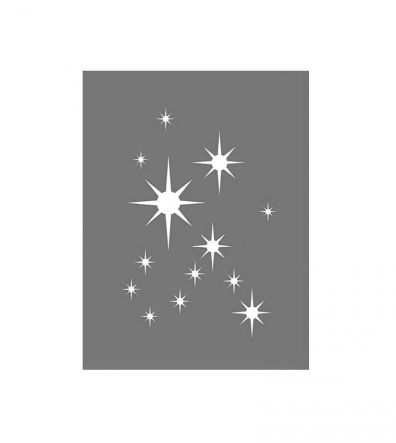 Small Star Cluster Stencil © - Etsy