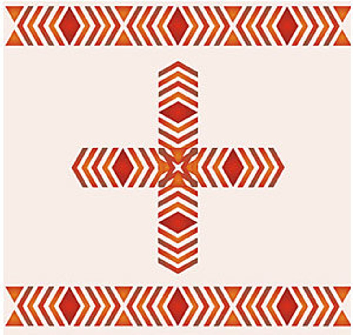 Navajo Chevron Stencil © - Etsy