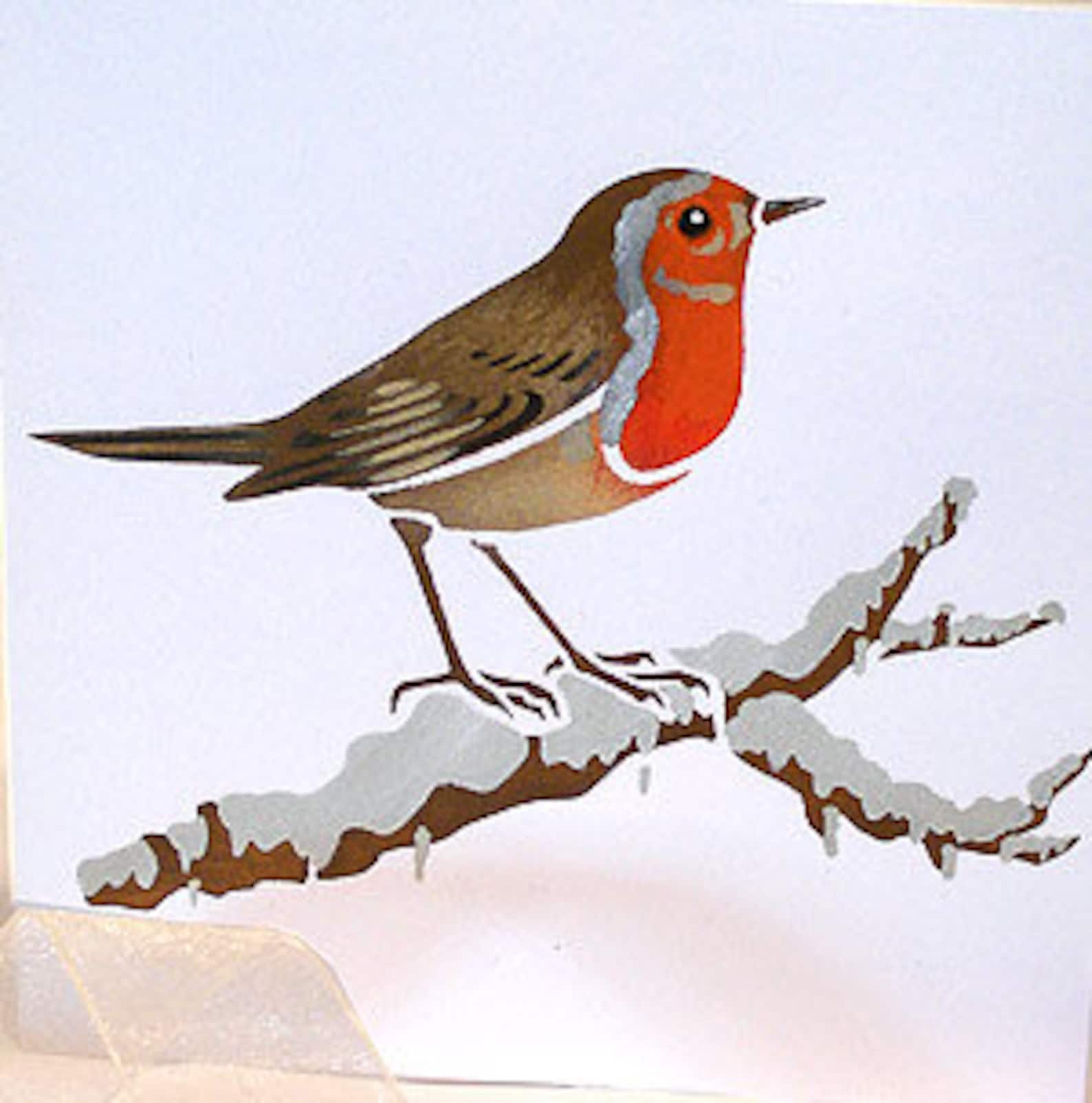 Robin Stencil© - Etsy