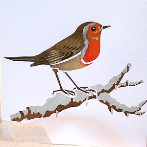 Robin Stencil© - Etsy