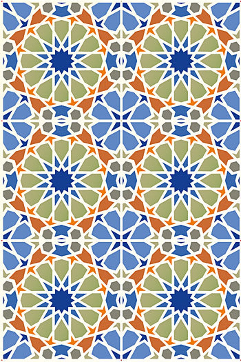 Classic Moroccan Stencil © - Etsy