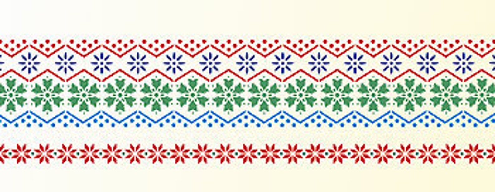 Nordic Border Stencil © - Etsy