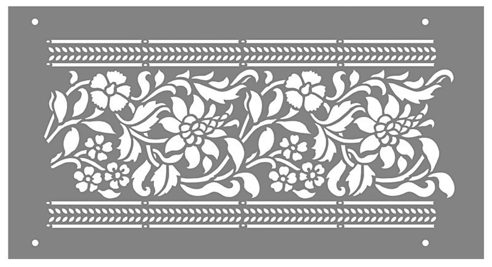 Tuscan Border Stencil © - Etsy