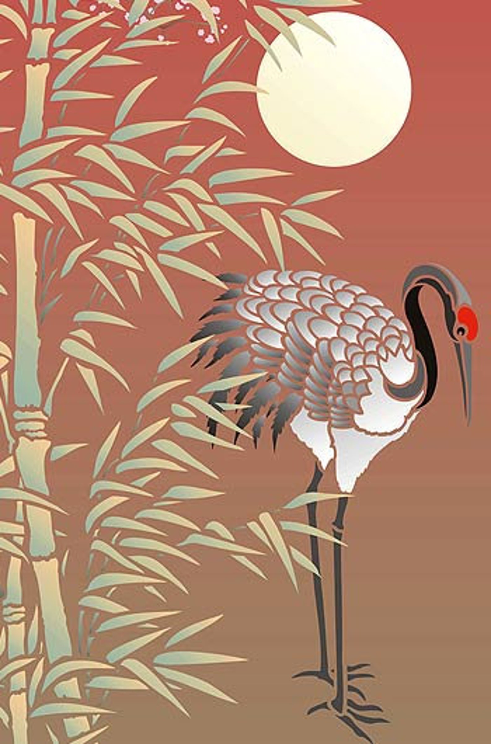 LARGE Crane Stencil © | Etsy