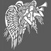 Large Simple Angels Stencil © - Etsy