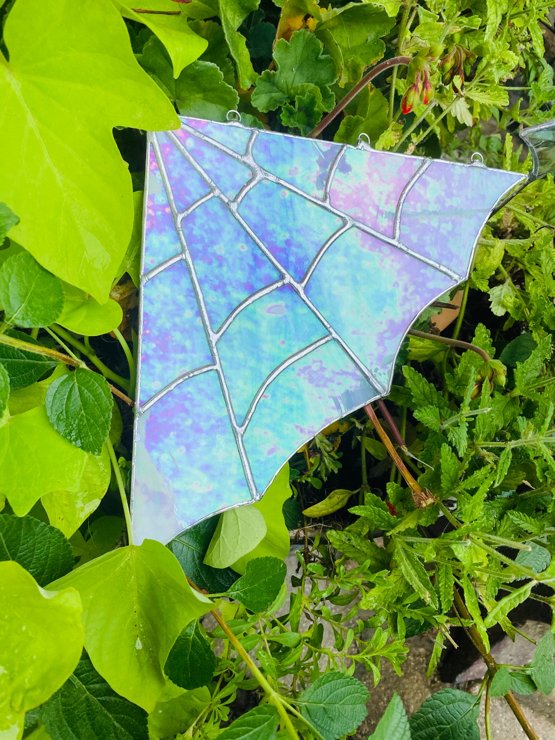 Stained Glass Spiderweb, Spider Web, Stained Glass Corner, Spider Web ...
