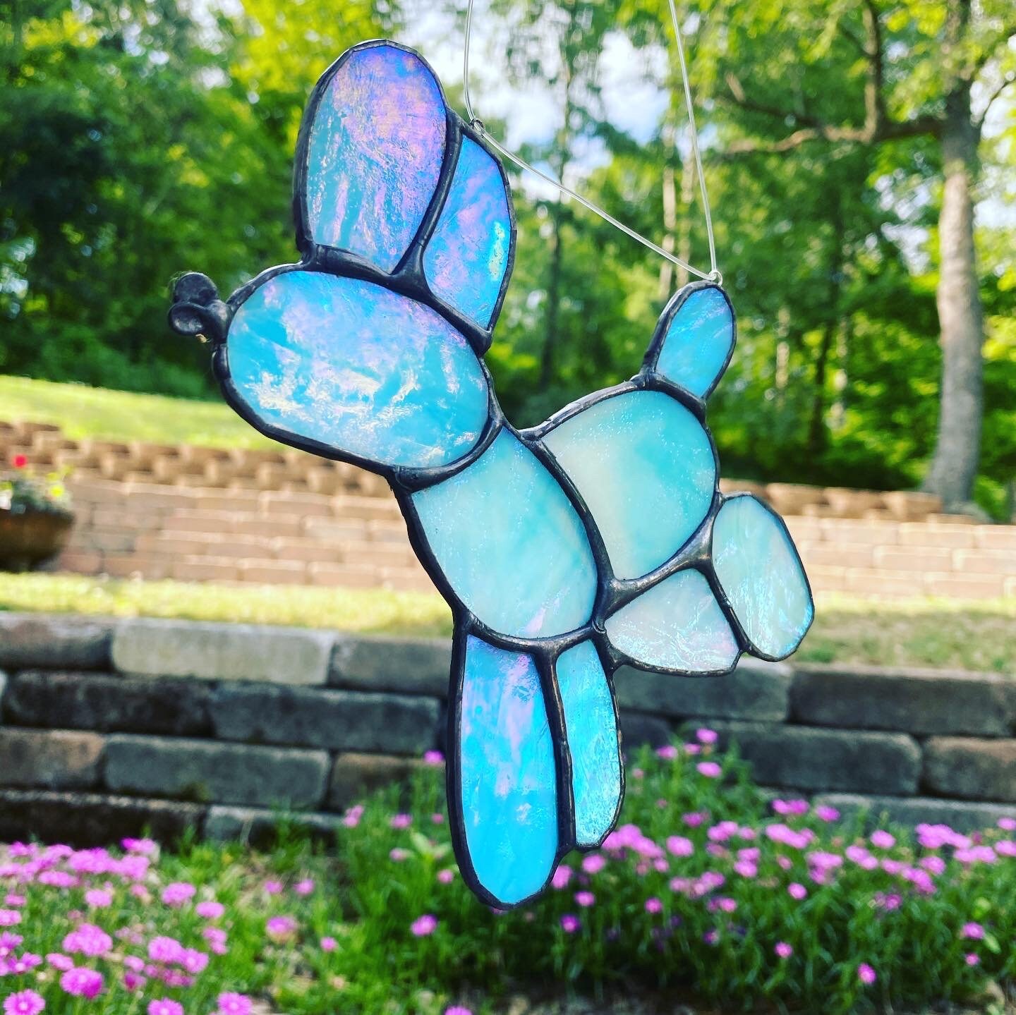 Stained Glass Balloon Dog, Stained Glass Suncatcher, Balloon Animal ...
