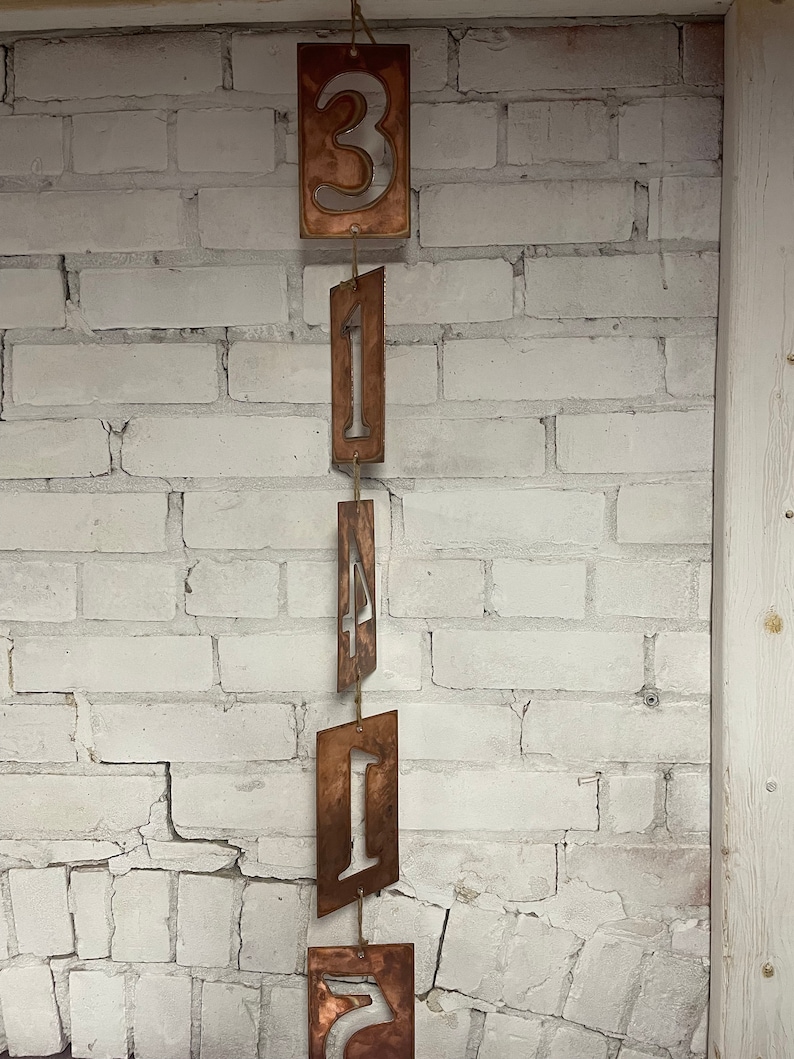 Copper House Numbers - Etsy