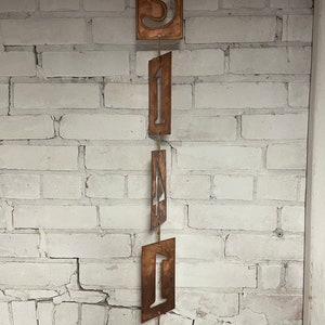 Copper House Numbers - Etsy