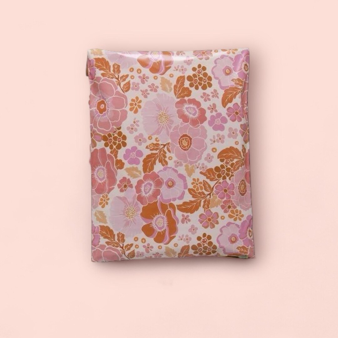 10x13 Fall Floral - Poly Mailers - Self Seal Bag - Poly Mailers 10x13 ...
