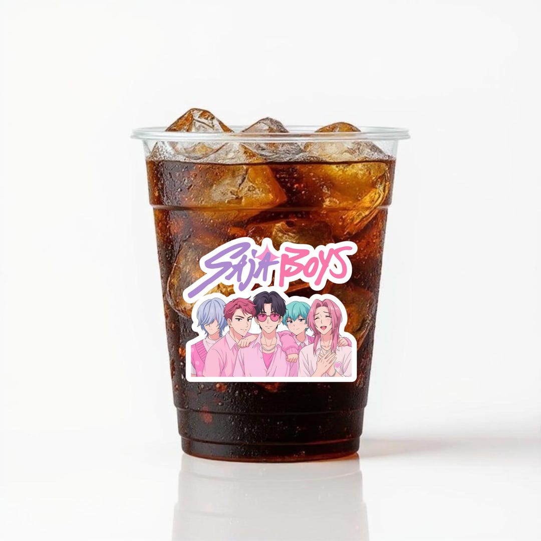 Saja Boys Kpop Party Cups – Custom Vinyl Print, Disposable Plastic Cup ...