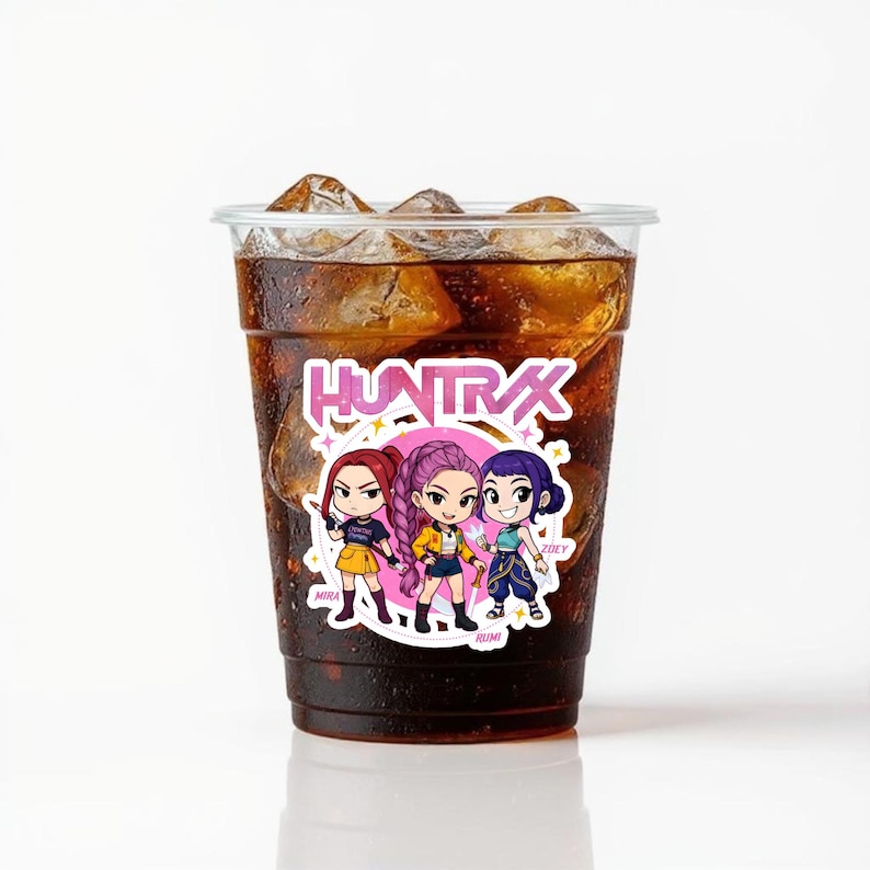 Kpop - Huntrix Plastic Cups - Kpop Birthday Party - Party Cups ...