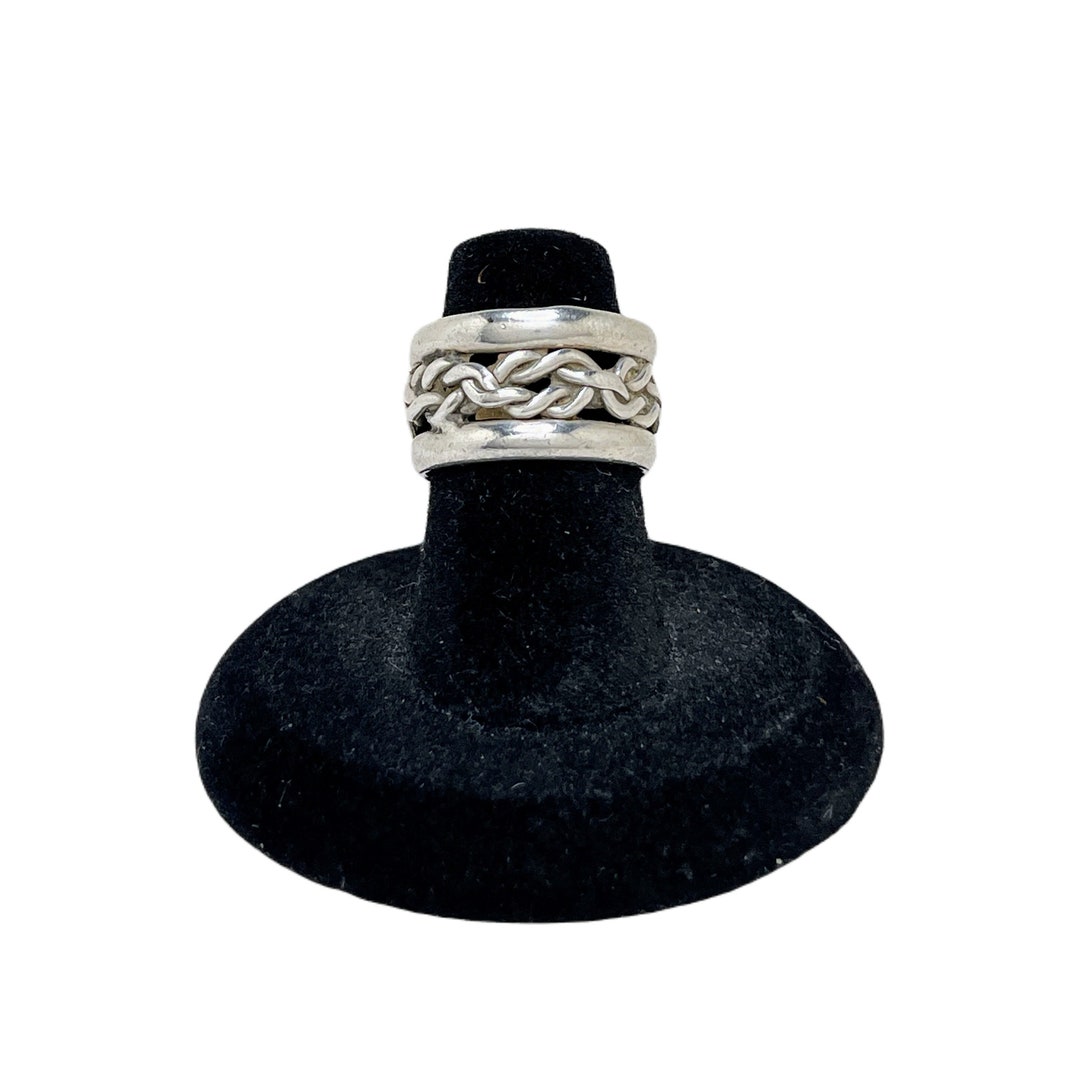 Vintage TAXCO Sterling Ring 6 TWISTED Wire Silver Ring Size 6 Barb Wire ...