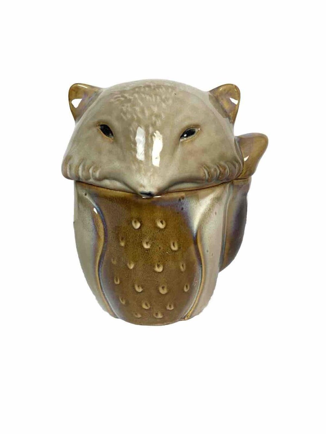 Abbott Pottery Tall Fox Figure Canister Cookie Jar - Etsy