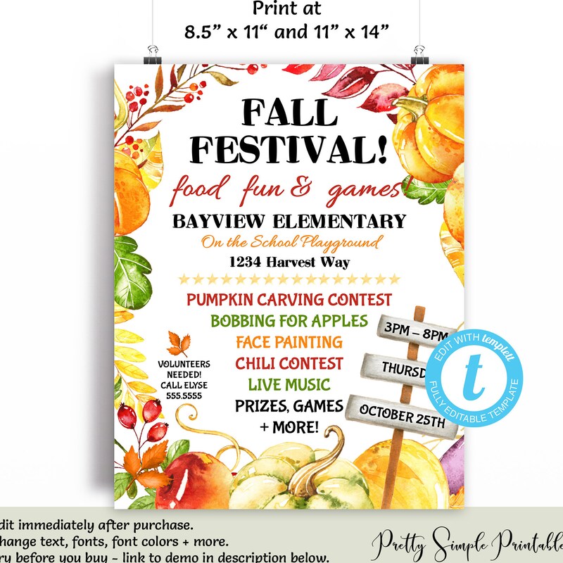 Fall Festival Banner - Etsy