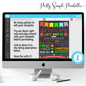 Back to School Sign, First Day of School Sign Rainbow, ANY AGE ...