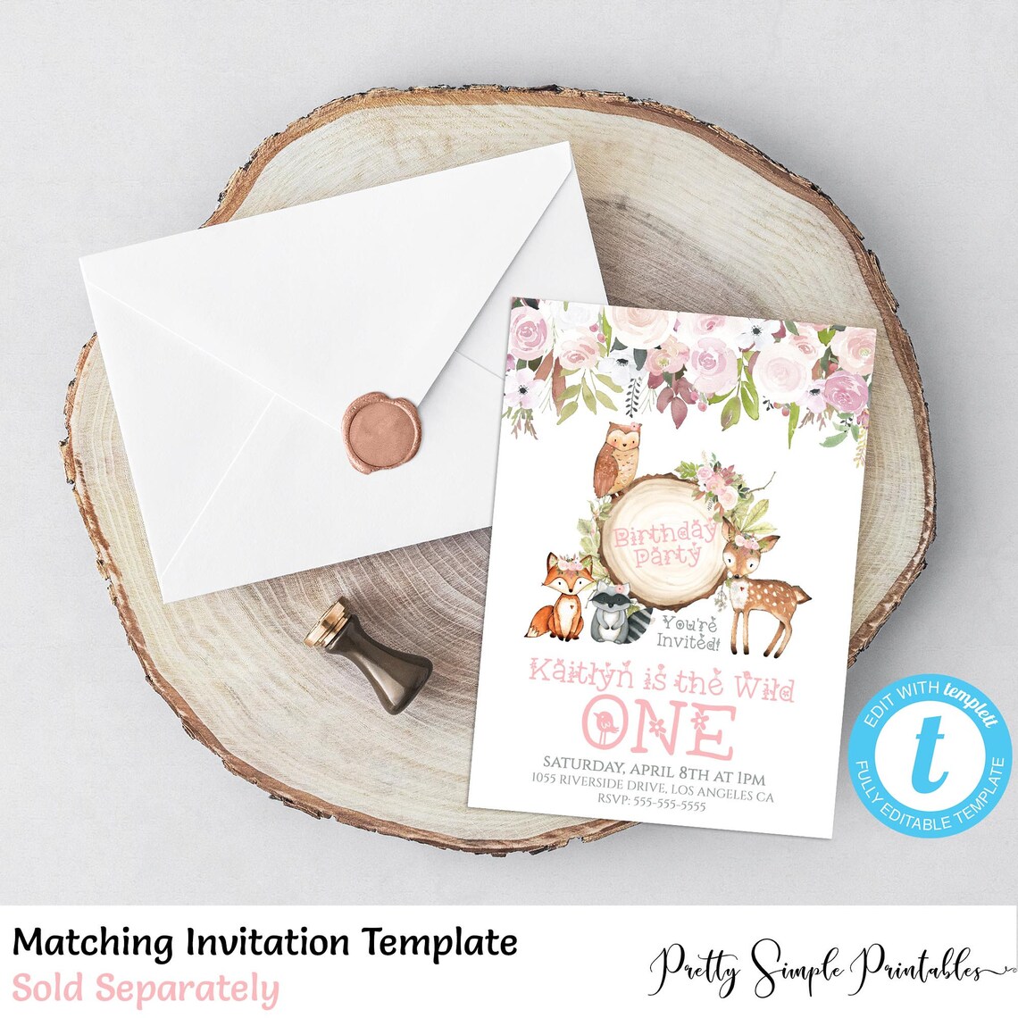 Woodland Table Sign Decorations Woodland Birthday Party | Etsy