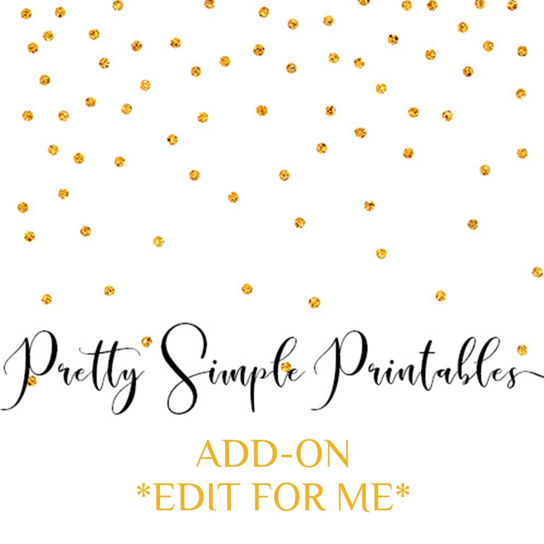 Edit for Me - Add-on - Etsy