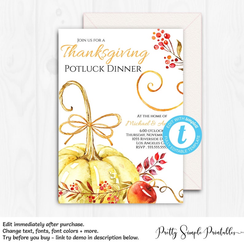 thanksgiving-potluck-invitation-thanksgiving-invitation-etsy-canada
