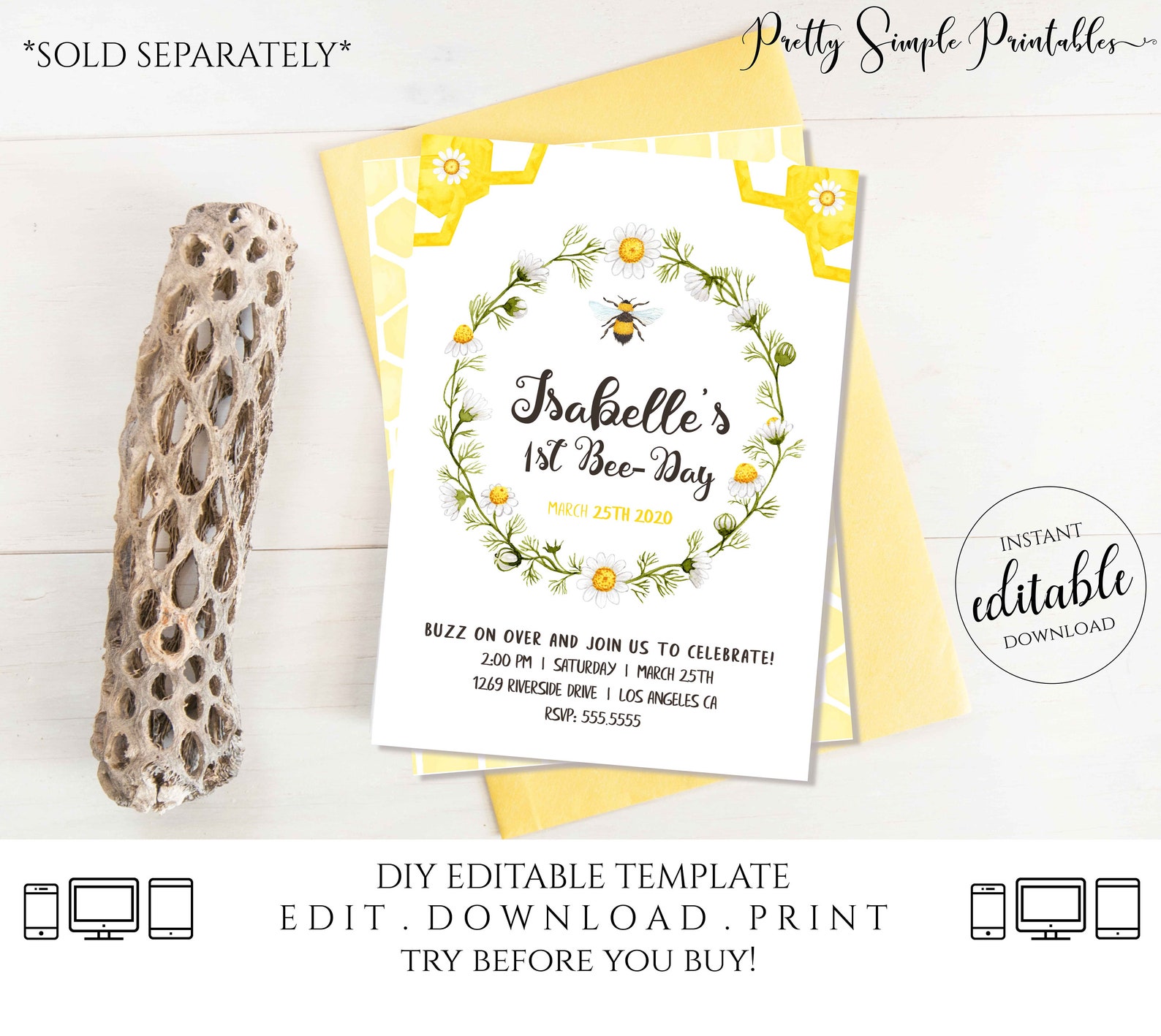 Bee Birthday Decorations, Bee Banner, Bee Favor Tags, Bee Water Bottle ...