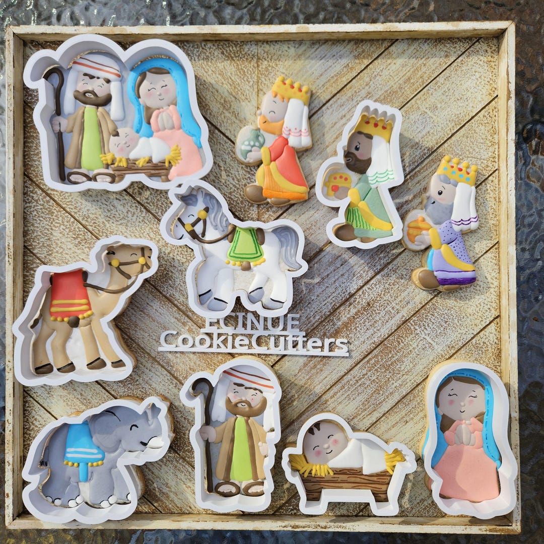 Nativity Cookie Cutters Set - Etsy